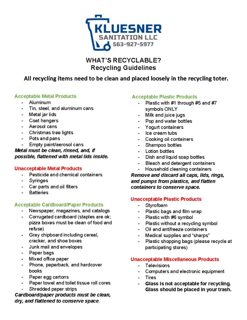 City of Manchester - 2024 I Garbage & Recycling