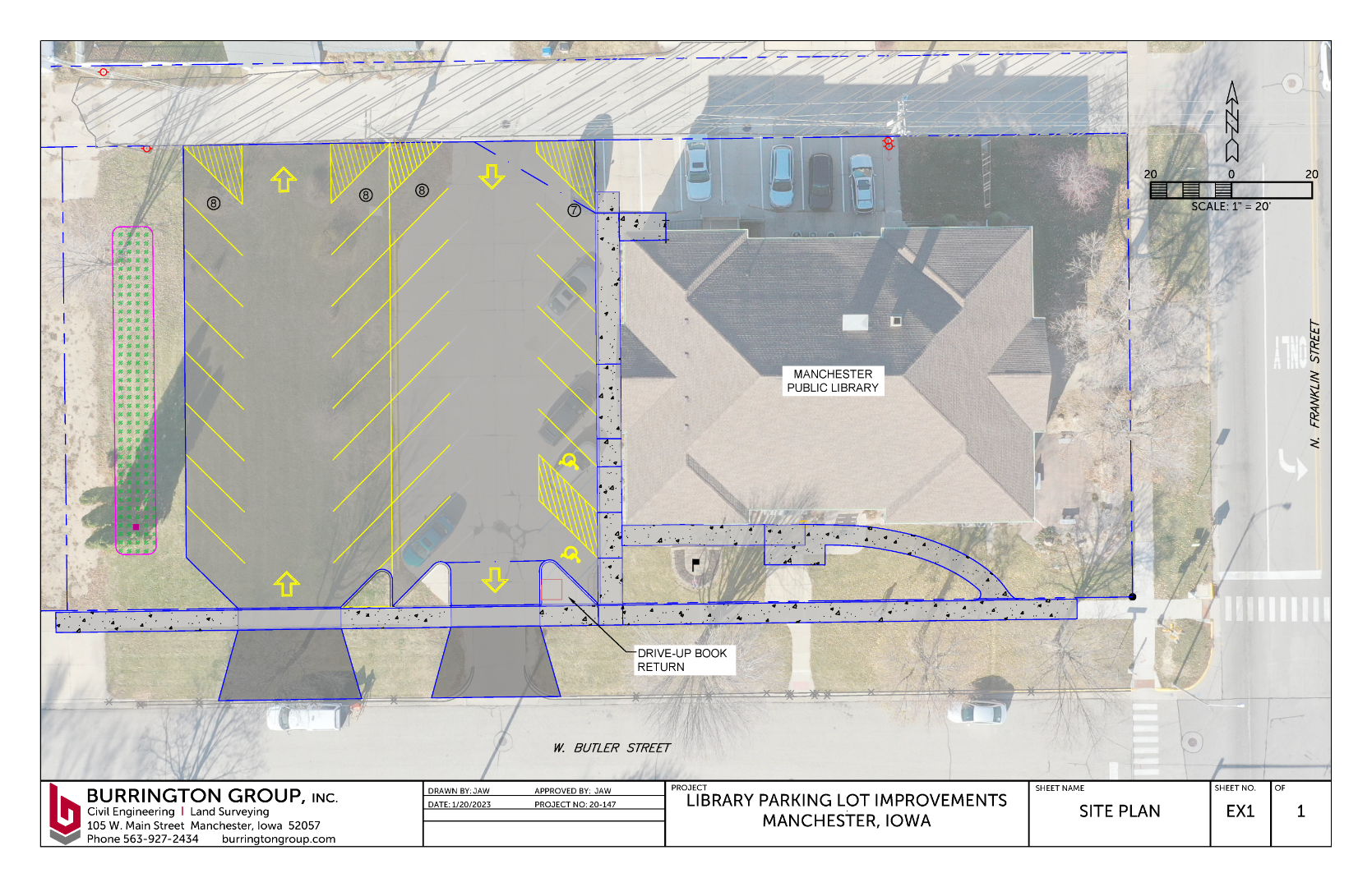 City of Manchester - Library Parking Lot Improvement Project